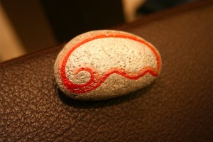 Plane Brain - Hand Painted Rocks